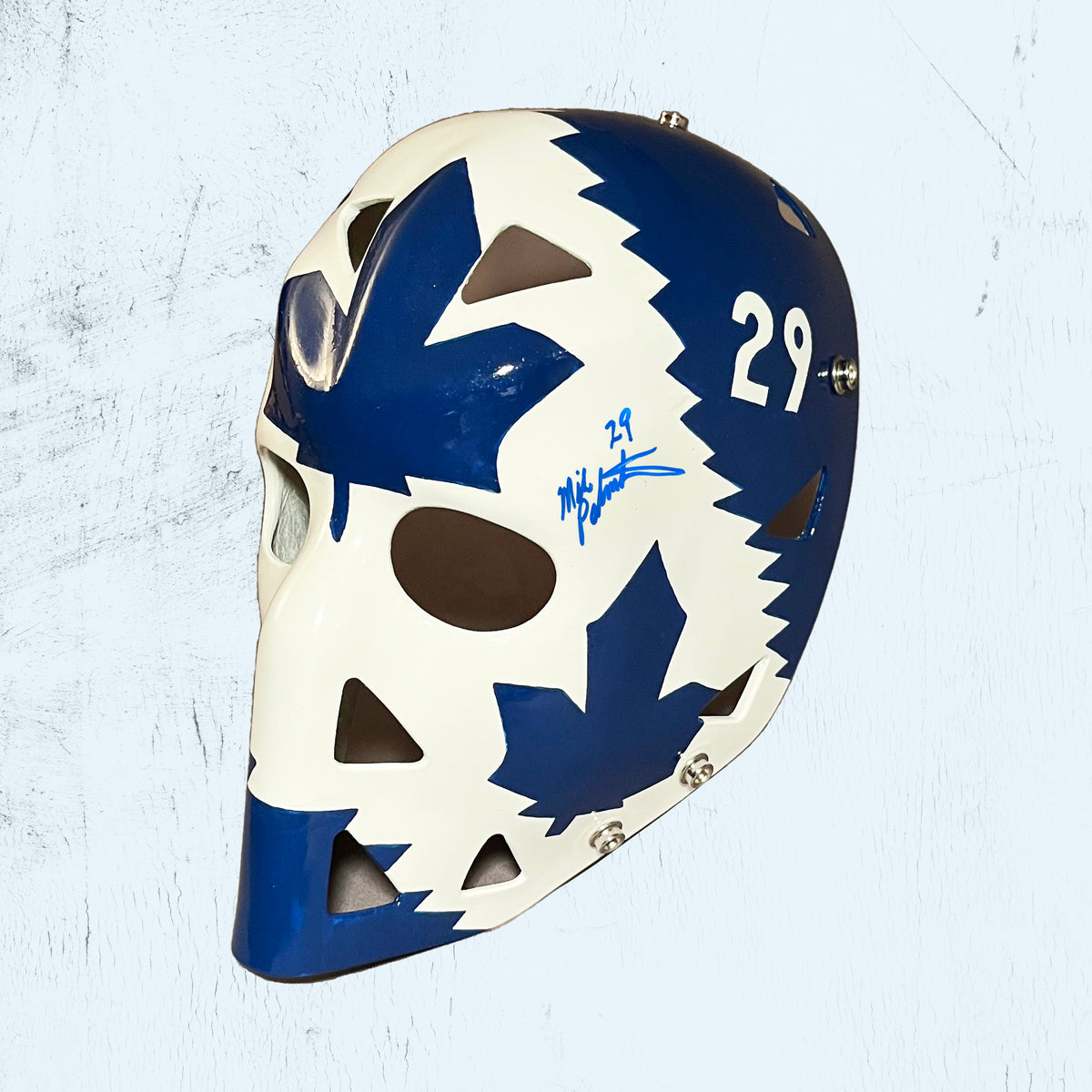 Toronto Maple Leafs Custom Fibreglass Full Size Replica Mask – Mike ...